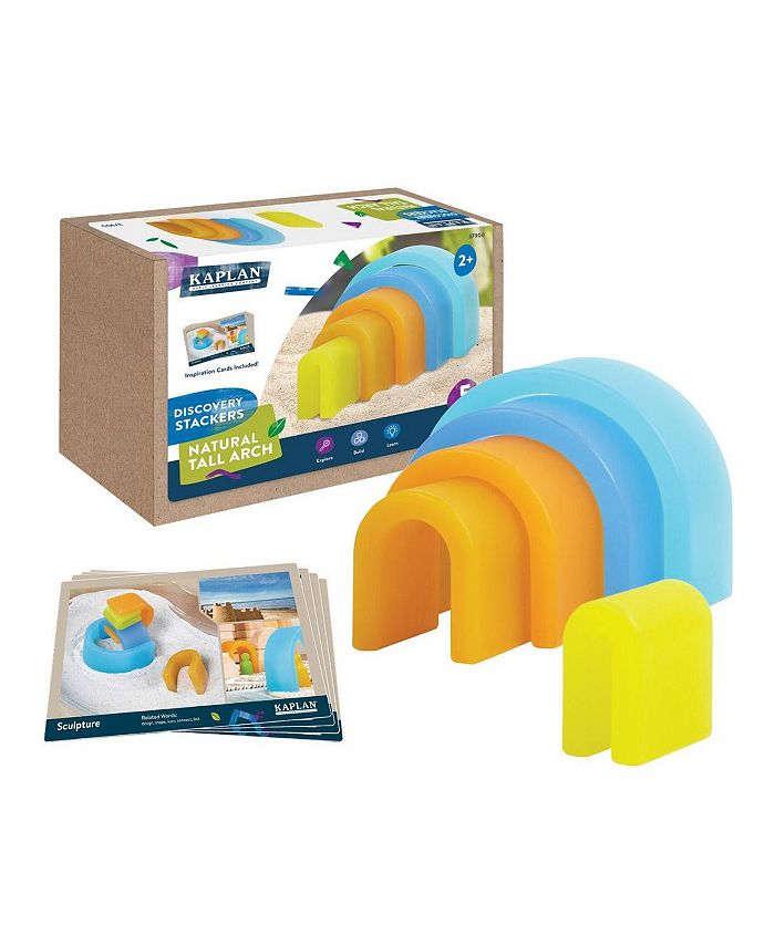 Kaplan Early Learning Discovery Stackers - Natural Tall Arch - 5 Pieces ...