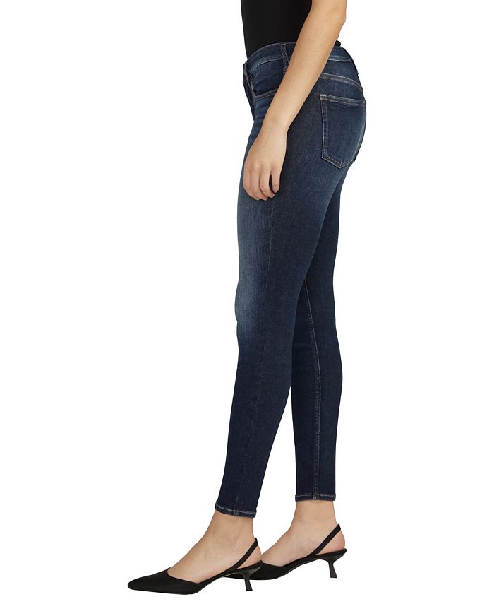 Silver Jeans Co. Women's Infinite Fit Mid Rise Skinny Jeans - Macy's