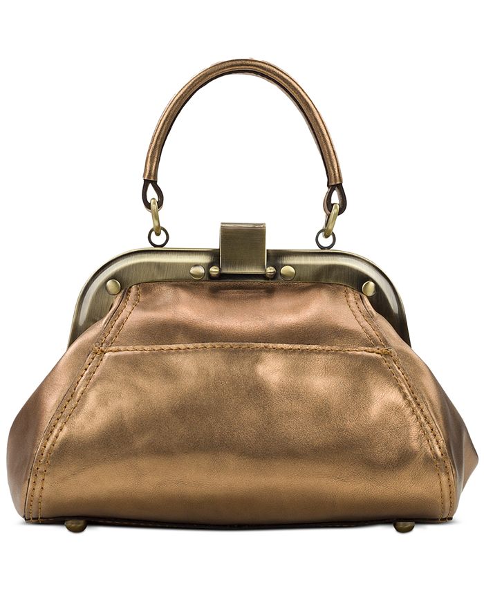 Patricia Nash Conselice Small Leather Frame Satchel - Macy's