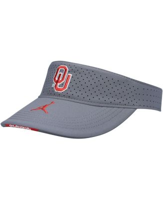 Men's Jordan Gray Oklahoma Sooners 2021 Sideline Performance Visor - Macy's