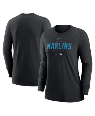 Women's Nike Black Miami Marlins Authentic Collection Legend ...