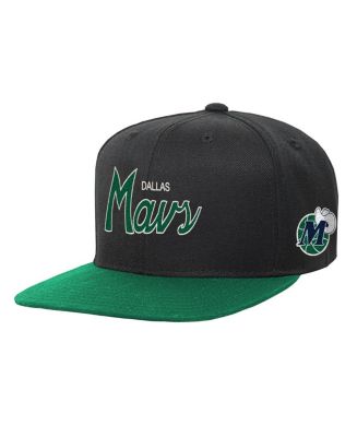 Big Boys and Girls Mitchell & Ness Black Dallas Mavericks Team Script ...