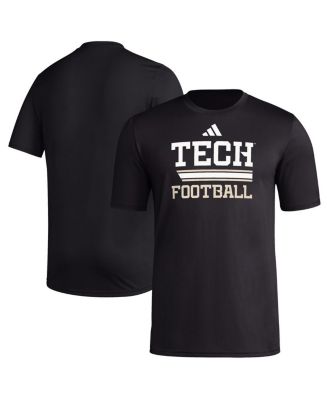Men's adidas Black Georgia Tech Yellow Jackets Sideline Strategy Glow ...