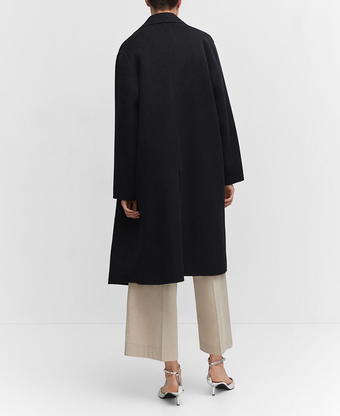 MANGO Women's Handmade Oversized Wool Coat - Macy's