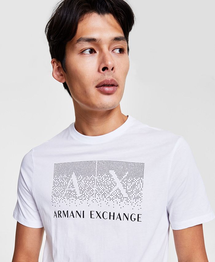 A|X Armani Exchange Men's Regular-Fit Cotton Jersey Rhinestone Box A|X ...