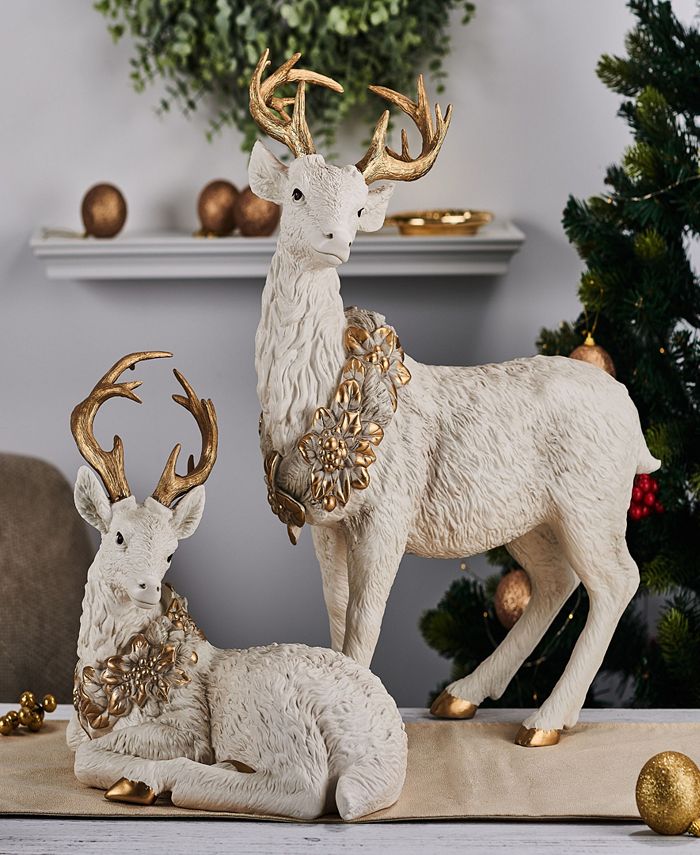 Fitz and Floyd Bonita Standing Deer Figurine, 17-inch - Macy's