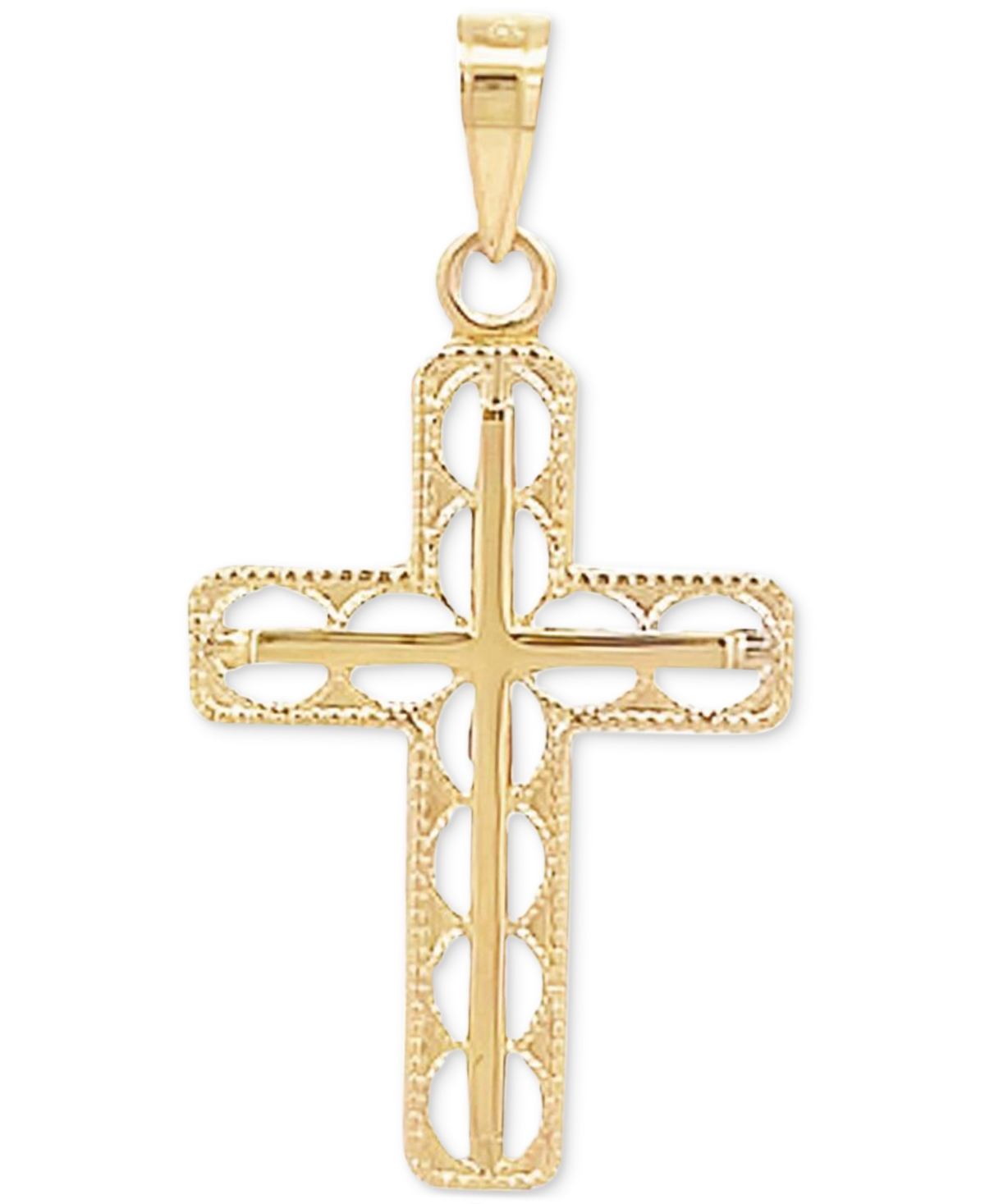 Click here for Cross Pendant in 14k Yellow Gold - Gold prices