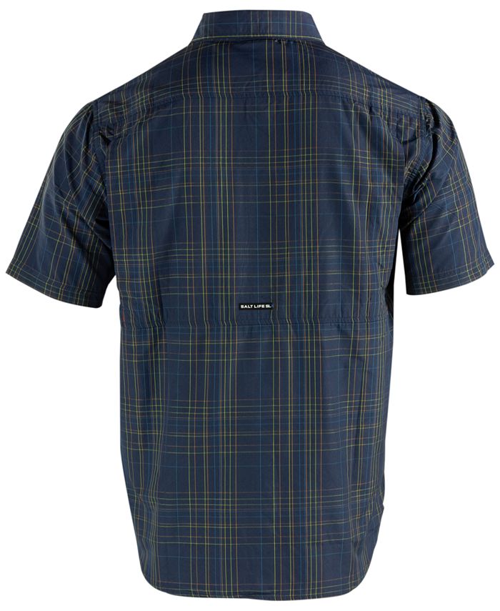 Salt Life Men's Backwater Button-Down Performance Fishing Shirt - Macy's