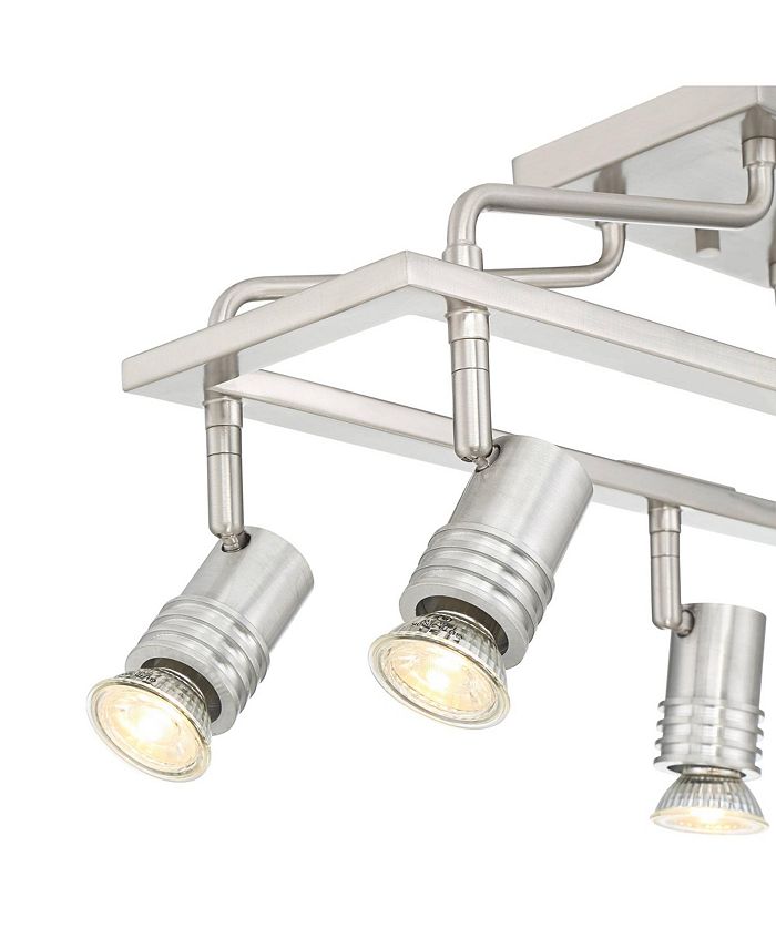 Pro Track Sven 6-Head LED Ceiling Track Light Fixture Kit Spot Light ...