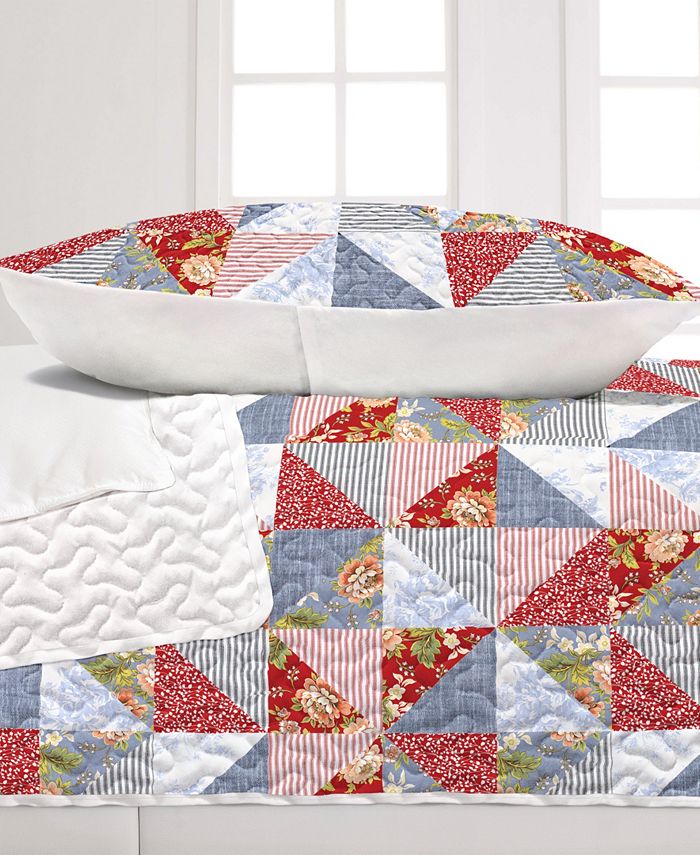 Elise and James Home Hampstead Patchwork 3-Pc. Quilt Set, Full/Queen - Macy's