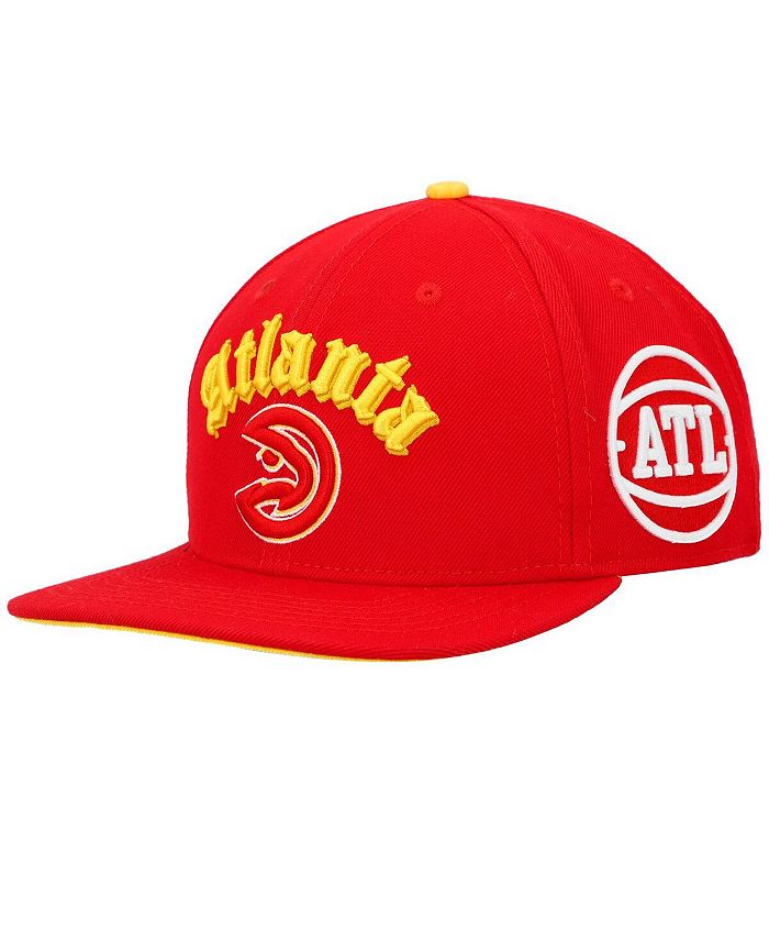 Pro Standard Men's Red Atlanta Hawks Old English Snapback Hat - Macy's