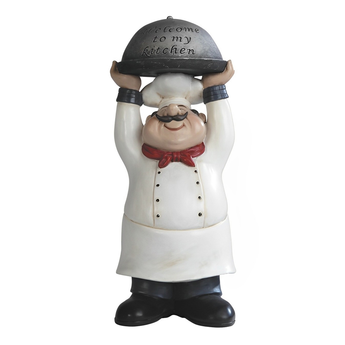Click here for Fc Design 14H Chef Holding Welcome to My Kitchen T... prices
