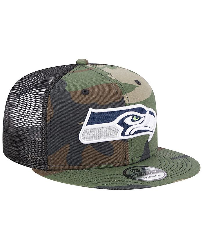 New Era Men's Camo Seattle Seahawks Classic Trucker 9FIFTY Snapback Hat ...