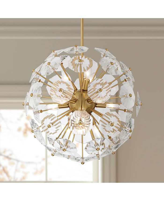 Possini Euro Design Alice Soft Gold Orb Pendant Lighting 20" Wide ...
