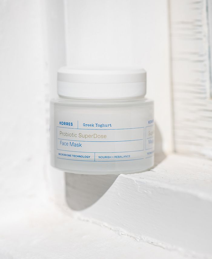 KORRES Greek Yoghurt Probiotic SuperDose Face Mask, 3.38 oz. - Macy's