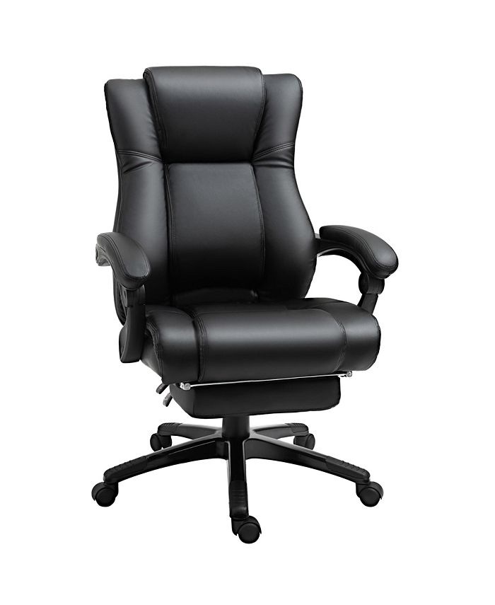 Vinsetto High-Back Extra Cushioned Office Chair with Adjustable Height ...
