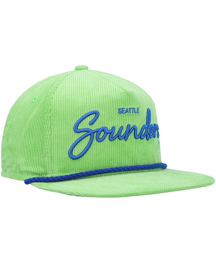 New Era Men's Green Seattle Sounders FC Corduroy Golfer Adjustable Hat ...