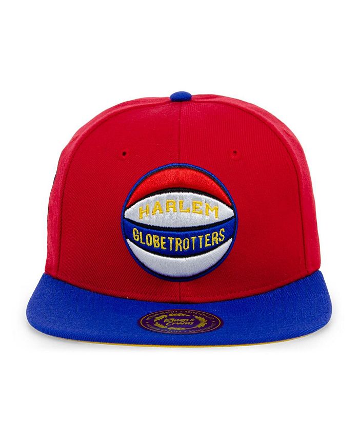 Rings & Crwns Men's Red Harlem Globetrotters Snapback Adjustable Hat ...
