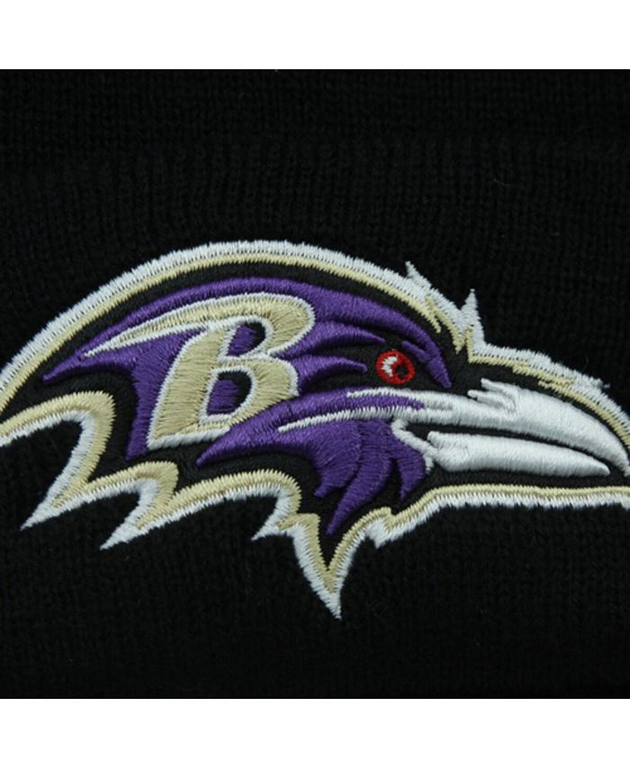 '47 Brand Men's Baltimore Ravens Black Raised Cuffed Knit Hat - Macy's