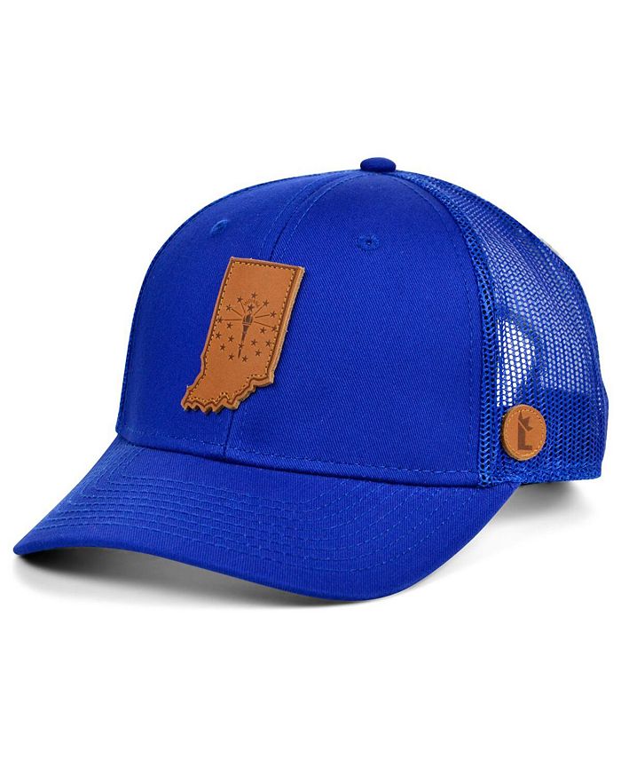 Local Crowns Men's Royal, Royal Indiana Statement Trucker Snapback ...