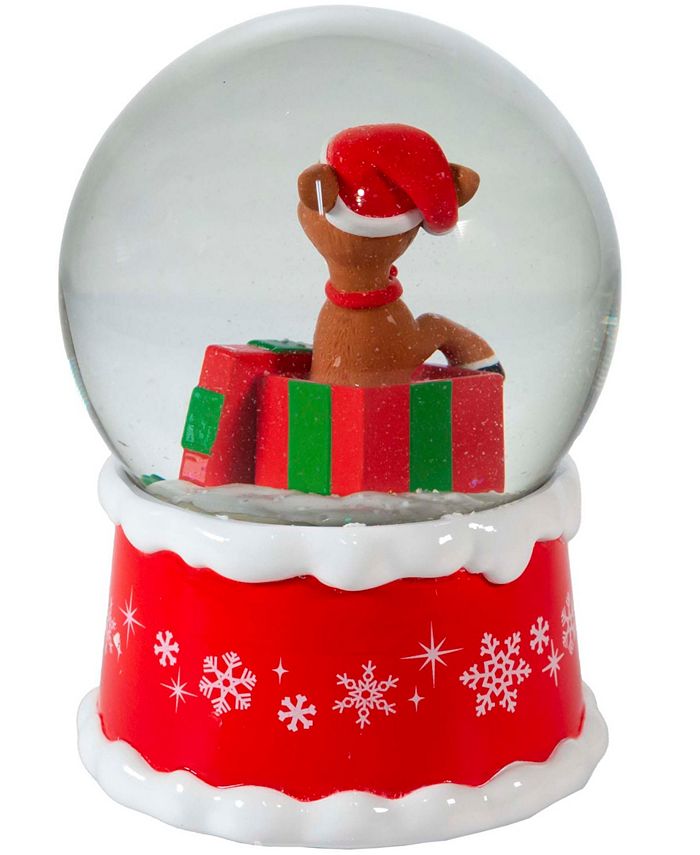 Kurt Adler 100mm Rudolph in Present Water Globe - Macy's