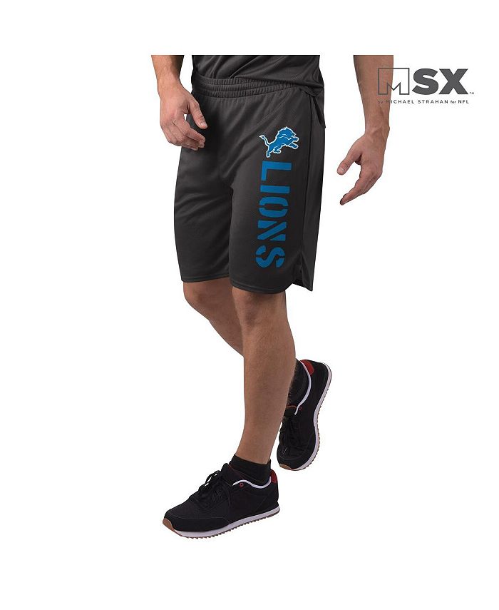 MSX by Michael Strahan Men's Black Detroit Lions Training Shorts - Macy's