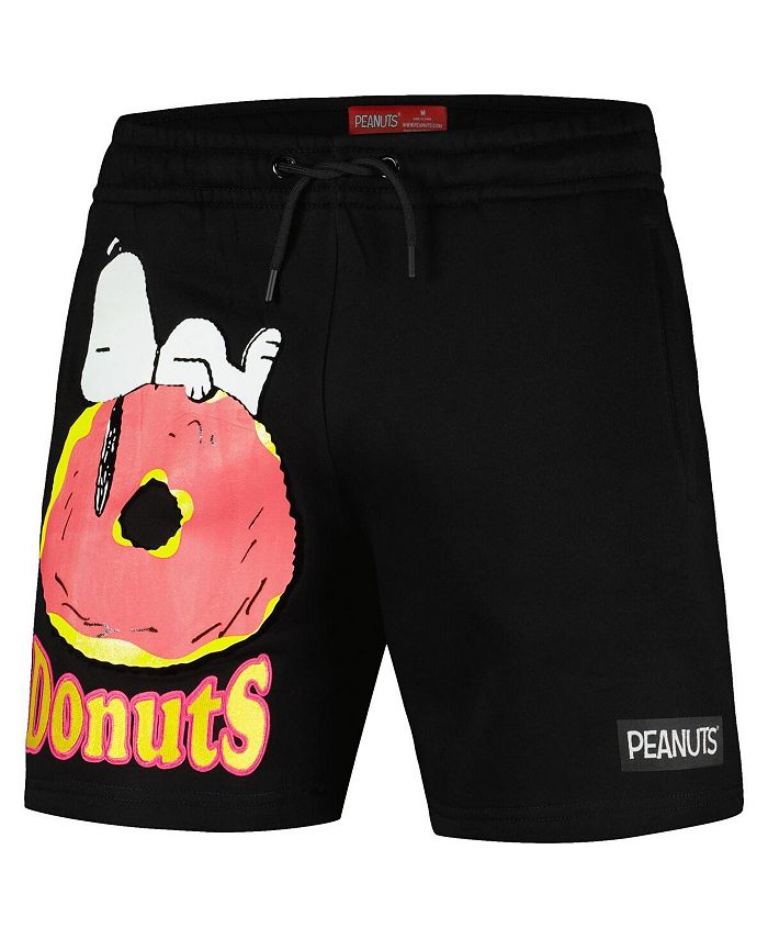 Freeze Max Men's Black Peanuts Snoopy Donuts Shorts - Macy's