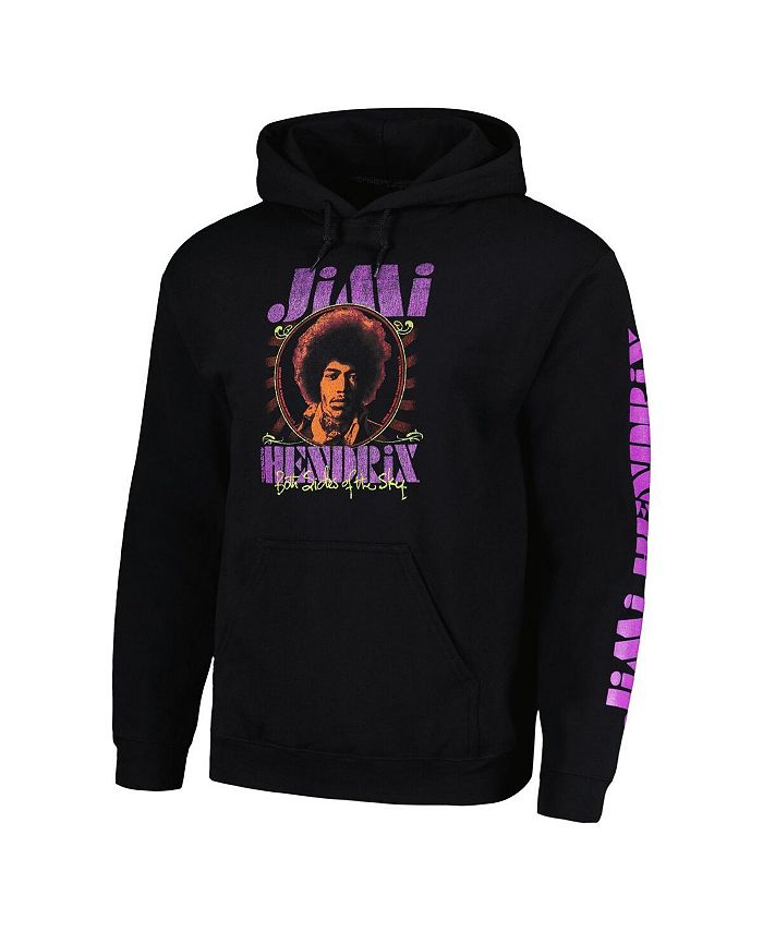 Ripple Junction Men's Black Jimi Hendrix Graphic Pullover Hoodie - Macy's