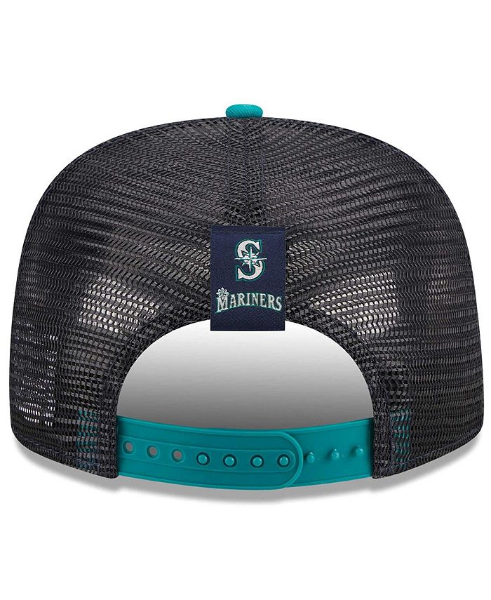New Era Men's Navy Seattle Mariners Speed Golfer Trucker Snapback Hat ...