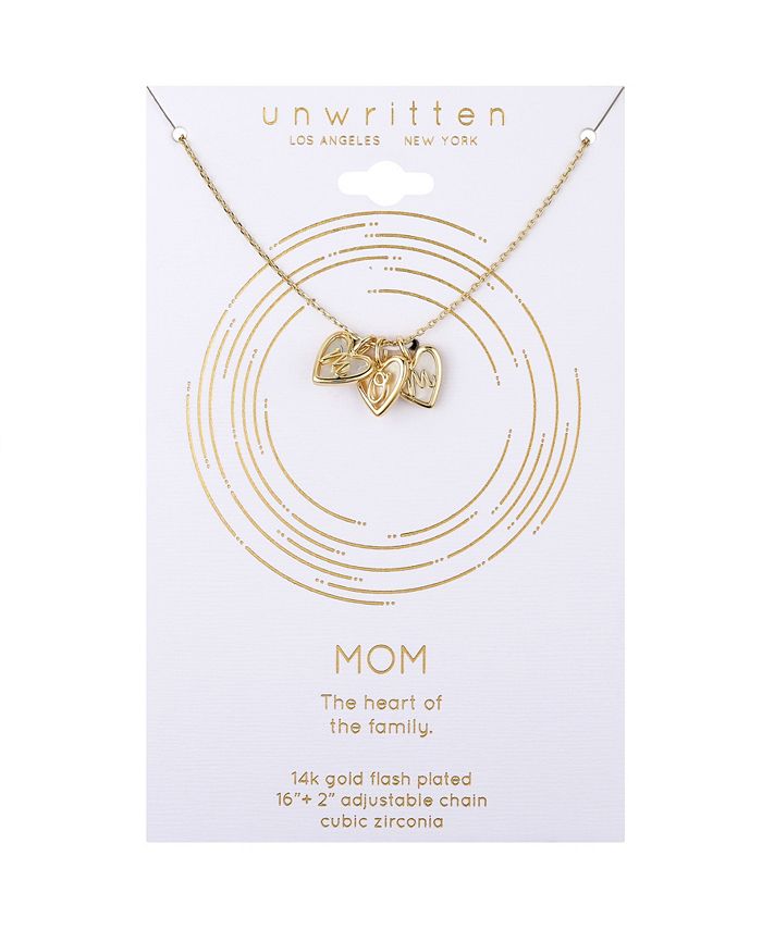 Unwritten Mother Of Pearl Mom 14k Gold Plated Necklace Macys