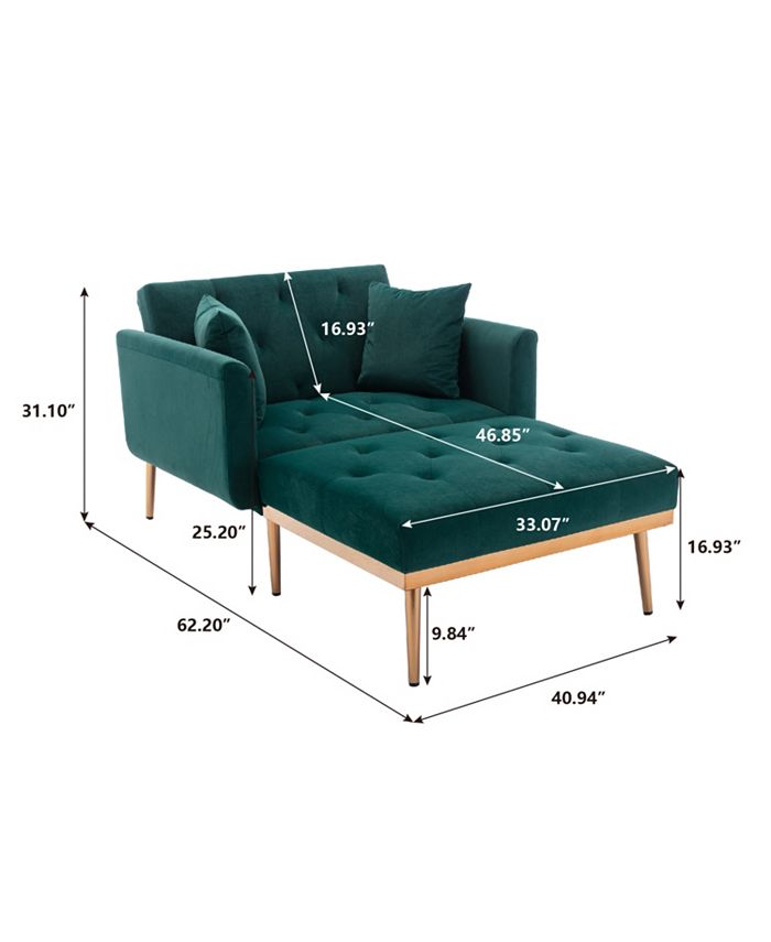 Simplie Fun Chaise Lounge Chair Accent Chair - Macy's