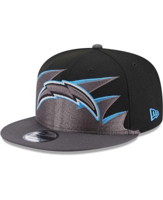 Men's New Era Black Los Angeles Chargers Tidal Wave 9FIFTY Snapback Hat ...