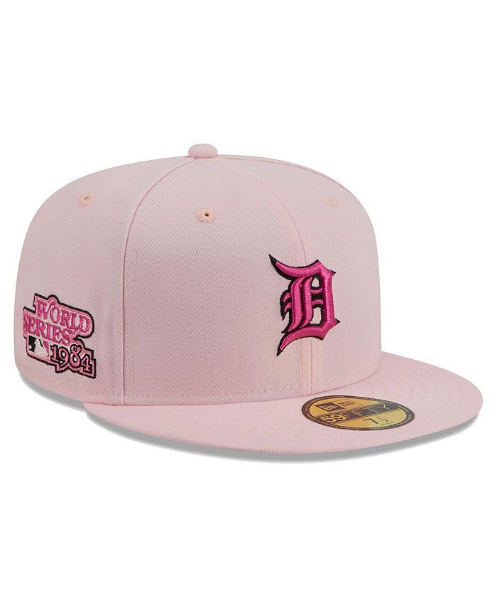 New Era Men's Pink Detroit Tigers 1984 MLB World Series 59FIFTY Fitted ...
