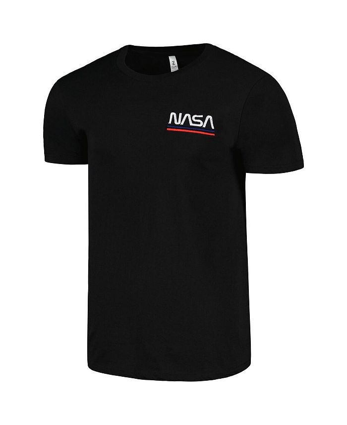 Mad Engine Men's and Women's Black NASA Logo Stripe T-shirt - Macy's