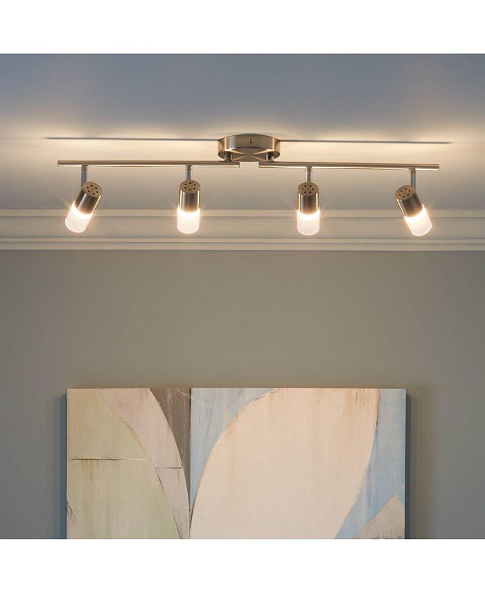 Pro Track Renee 4-Head LED Ceiling Track Style Light Fixture Kit ...