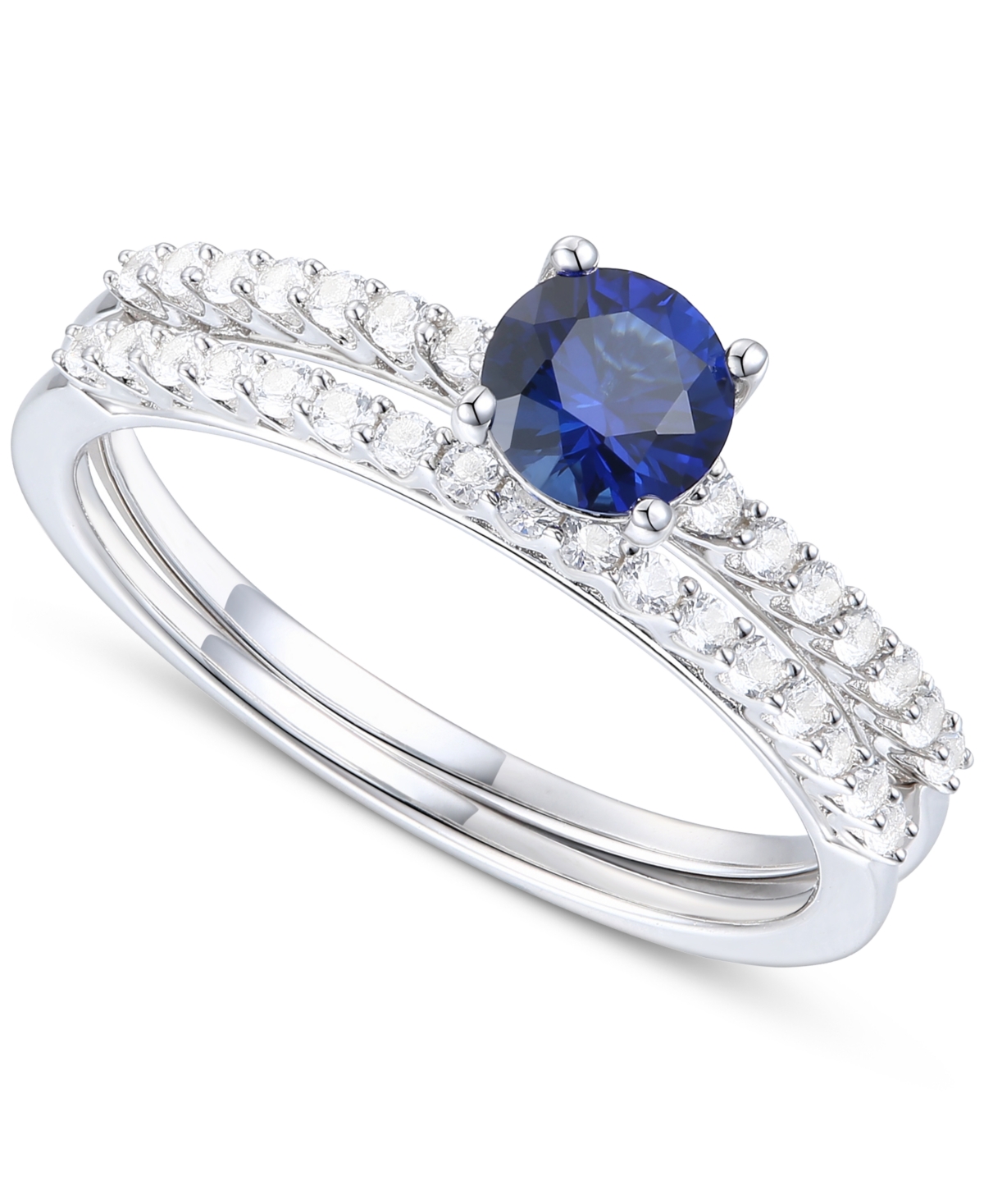 Click here for Lab-Grown Emerald (3/8 ct. t.w.) & Lab-Grown White... prices