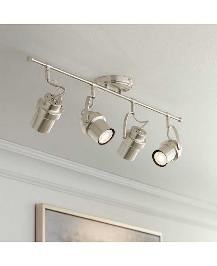 Pro Track Gladstone 4-Head LED Ceiling Track Light Fixture Kit Spot ...
