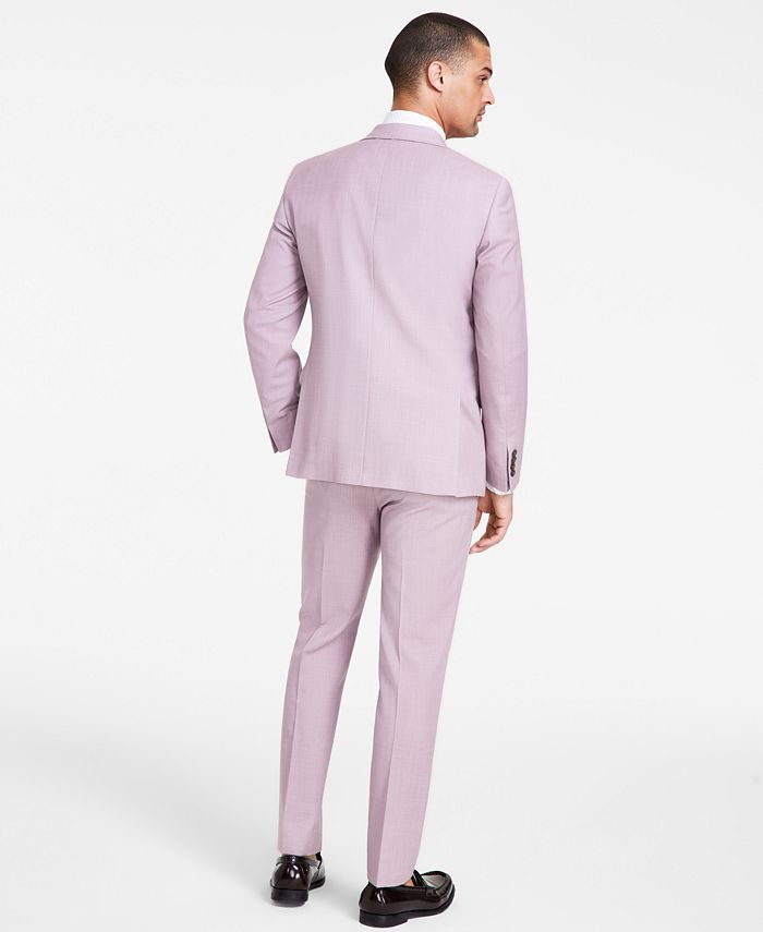 Calvin Klein Men's Slim-Fit Wool-Blend Stretch Sharkskin Suit Separates ...