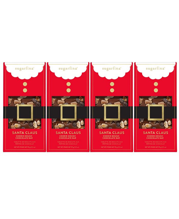 Sugarfina Holiday Santa Chocolate Bar, 4 Pack Set - Macy's