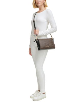 Garnet Signature Top Zipper Adjustable Crossbody