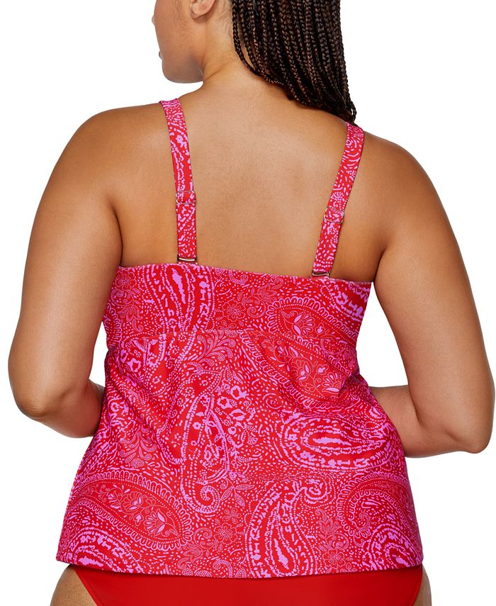 Raisins Curve Trendy Plus Size Zanzibar Strapless Tankini Top - Macy's