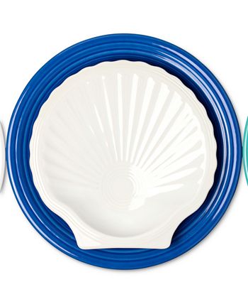 Fiesta Coastal Shell-Shaped Plate - Macy's