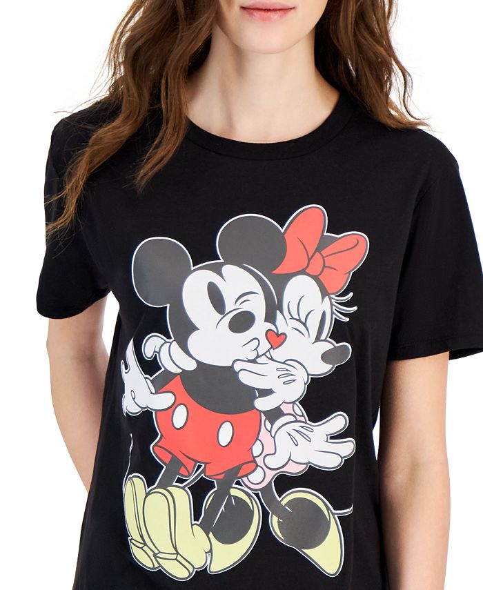 Disney Juniors' Mickey and Minnie Short-Sleeve T-Shirt - Macy's