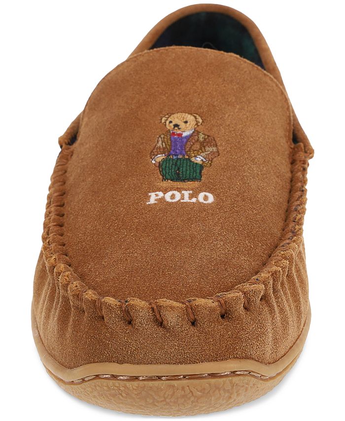 Polo Ralph Lauren Men's Bear Suede Moccasins - Macy's