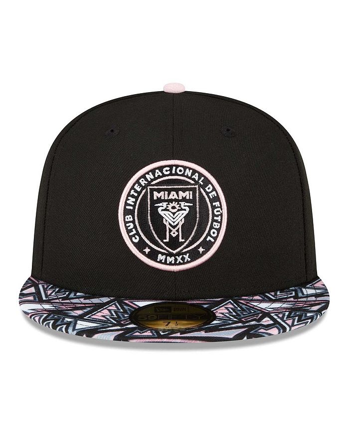 New Era Men's Black Inter Miami CF Element Tech Pack 59FIFTY Fitted Hat ...