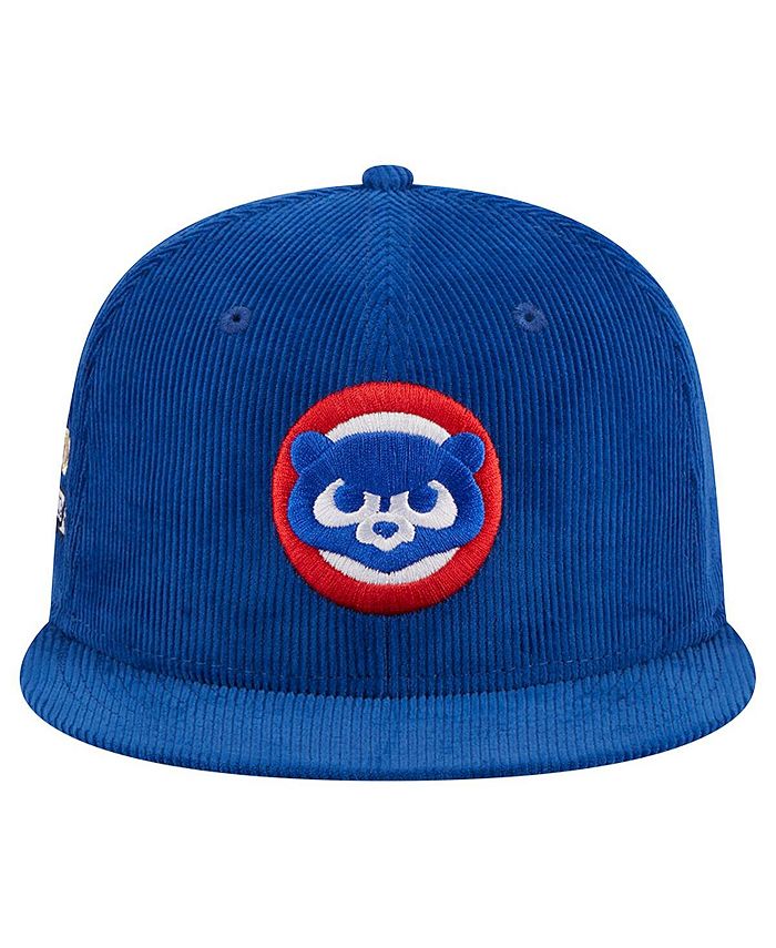 New Era Men's Royal Chicago Cubs Throwback Corduroy 59FIFTY Fitted Hat ...