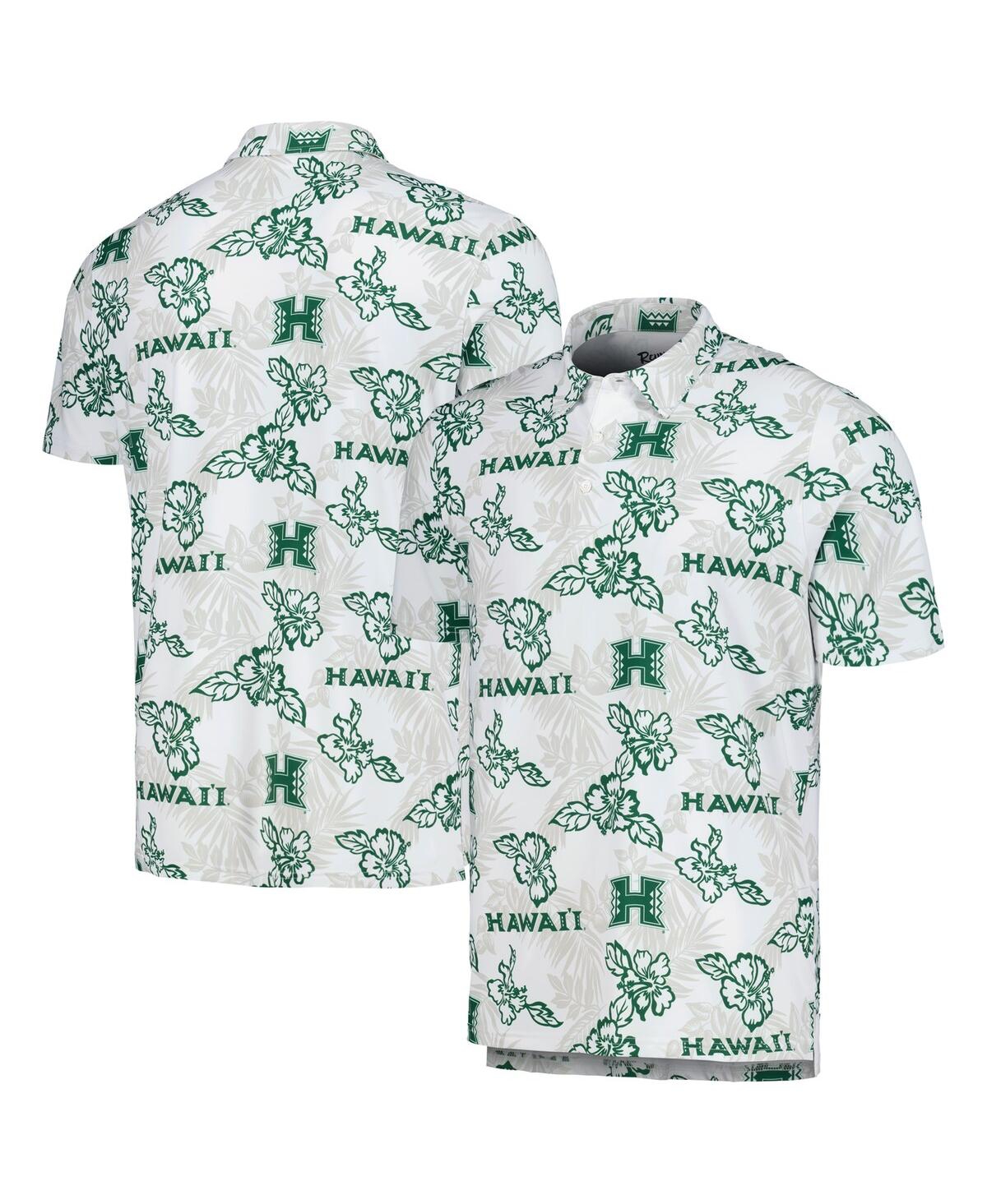 Click here for Mens Reyn Spooner White Hawaii Rainbow Warriors Pe... prices