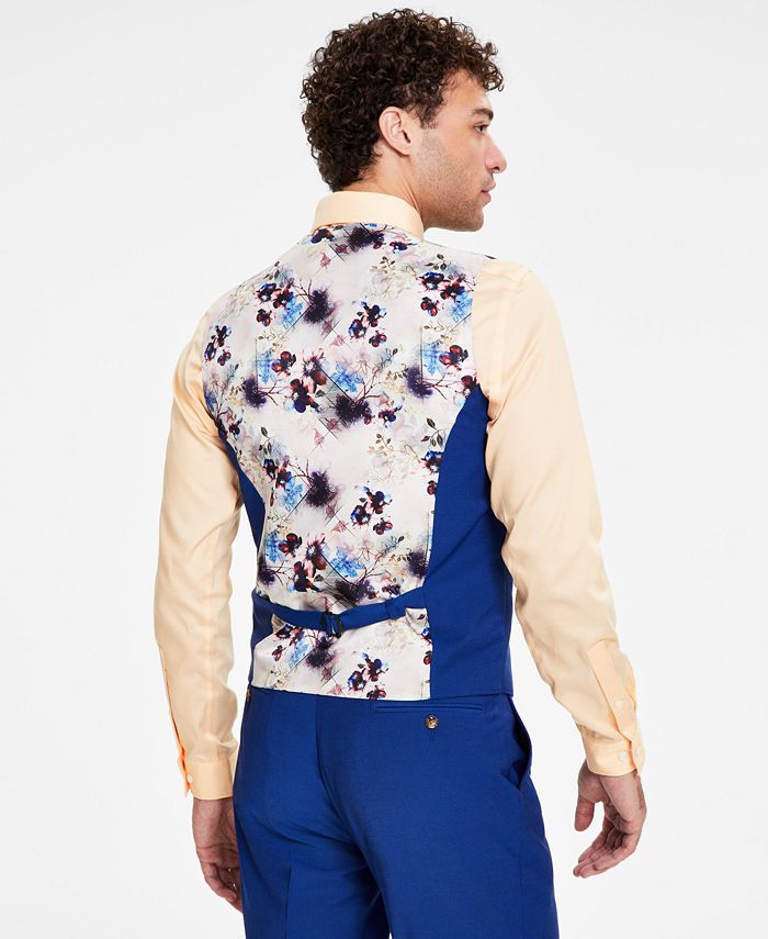 Tayion Collection Men's Classic Fit Solid Suit Vest - Macy's