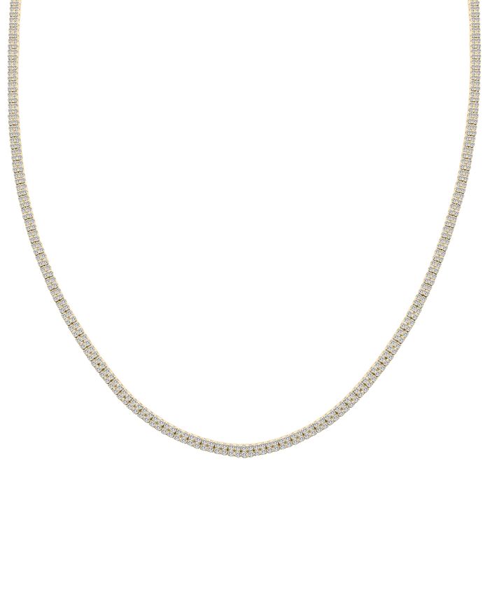 Wrapped in Love Diamond 16" Collar Necklace (2 ct. t.w.) in 14k Gold ...