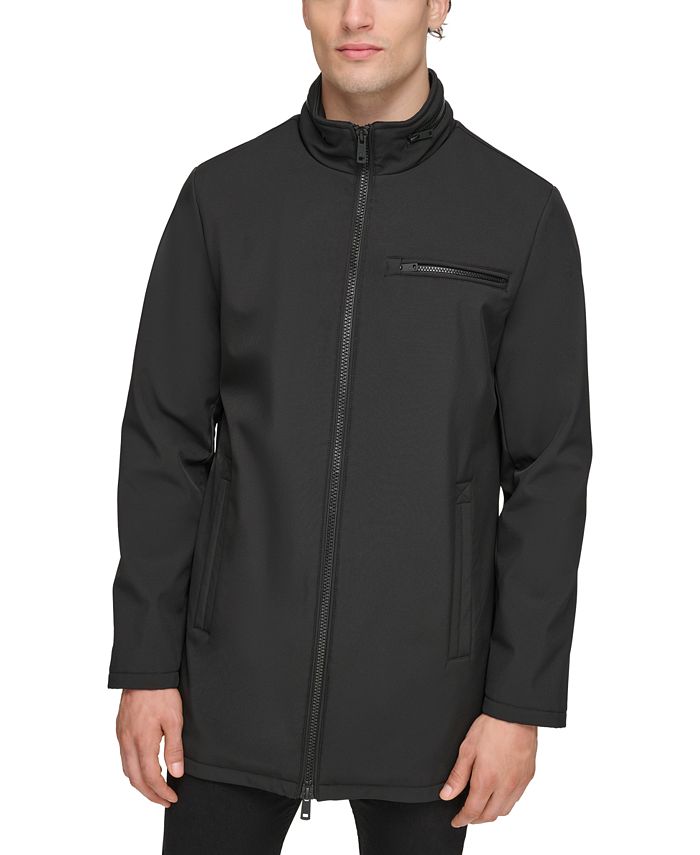 Kenneth Cole Men's Hidden-Hood Full-Zip Jacket - Macy's